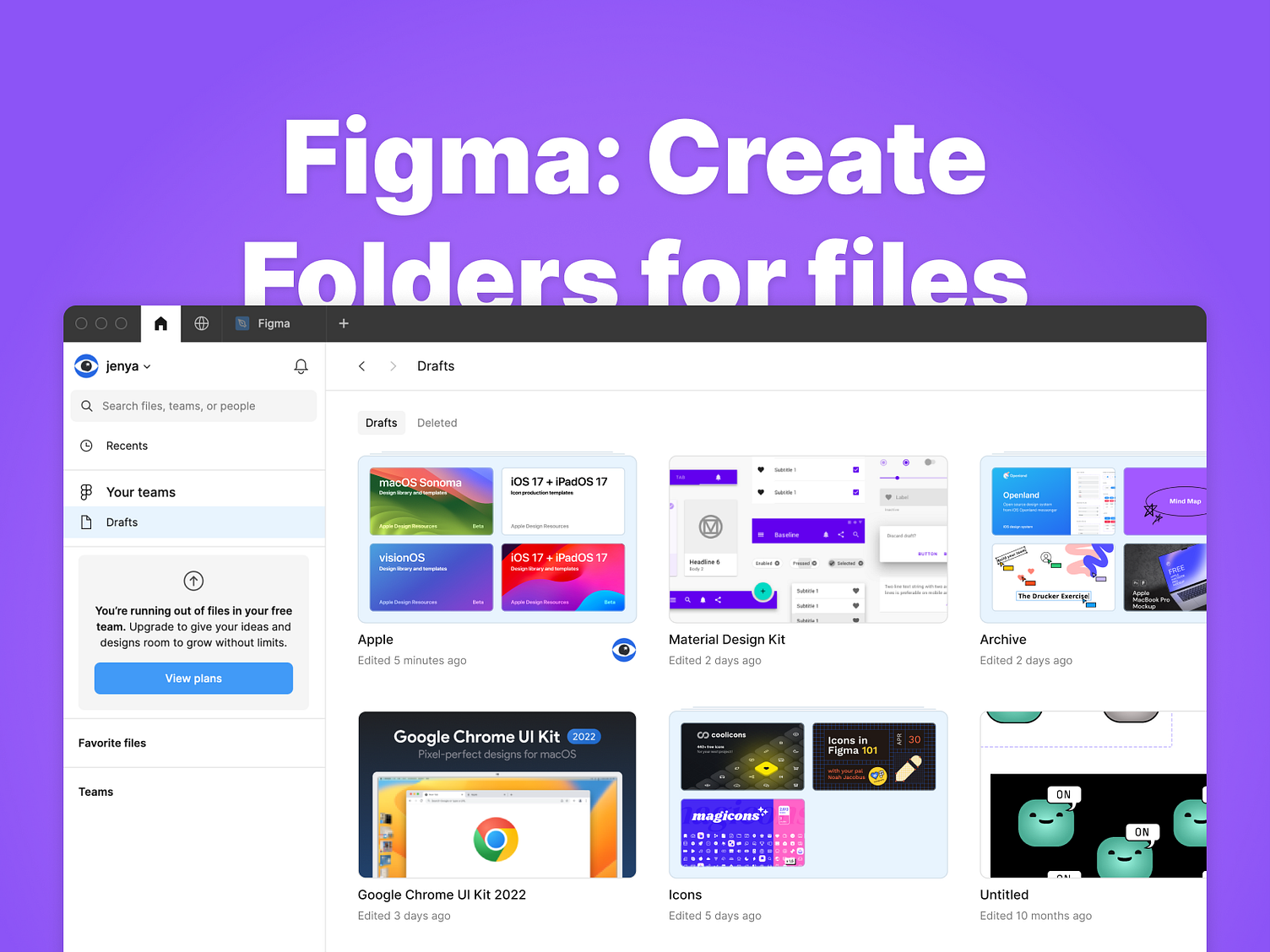 Figma: Create Folders for files by jenya on Dribbble