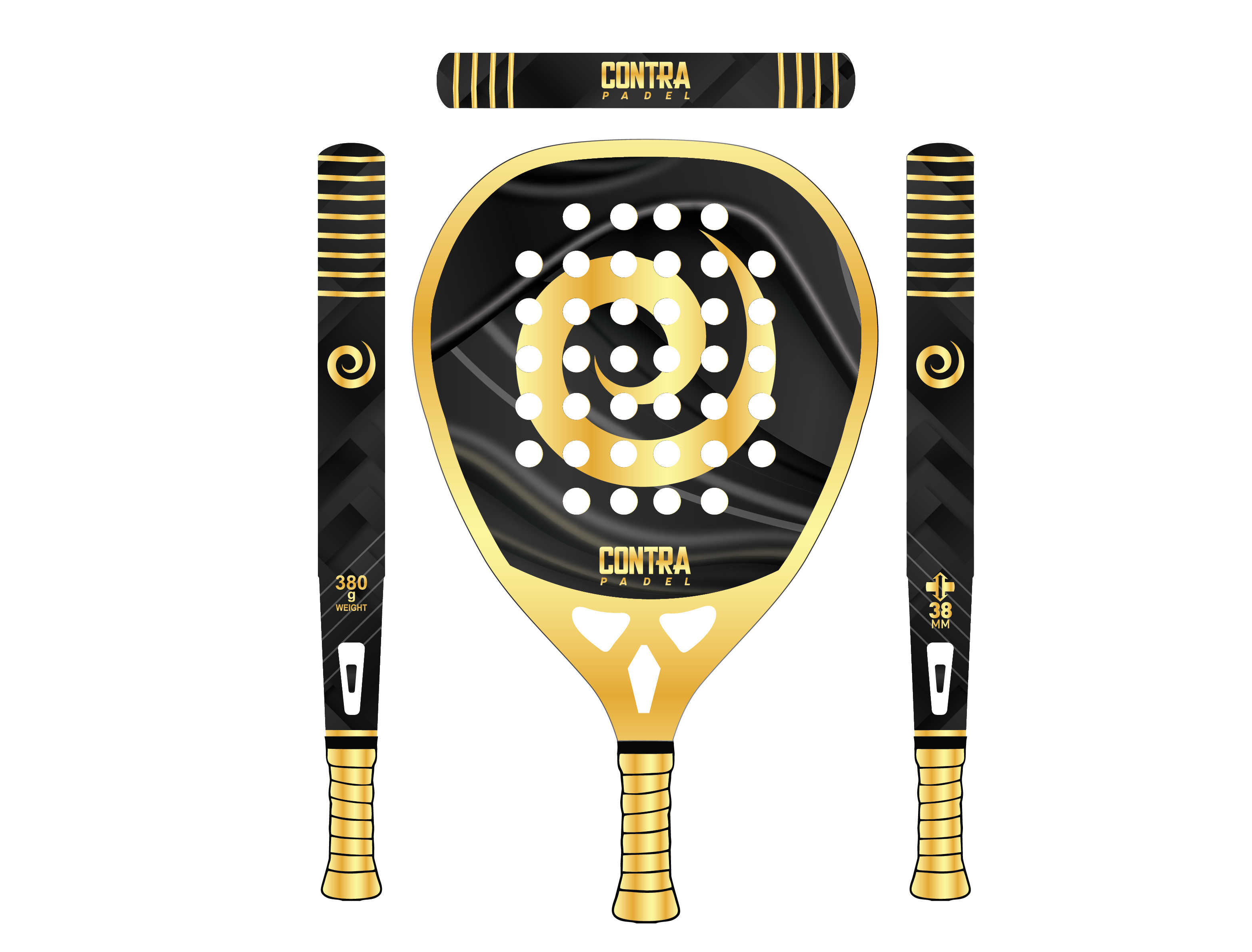 Black Gold Padel Racket Design by Md Nuruzzaman on Dribbble