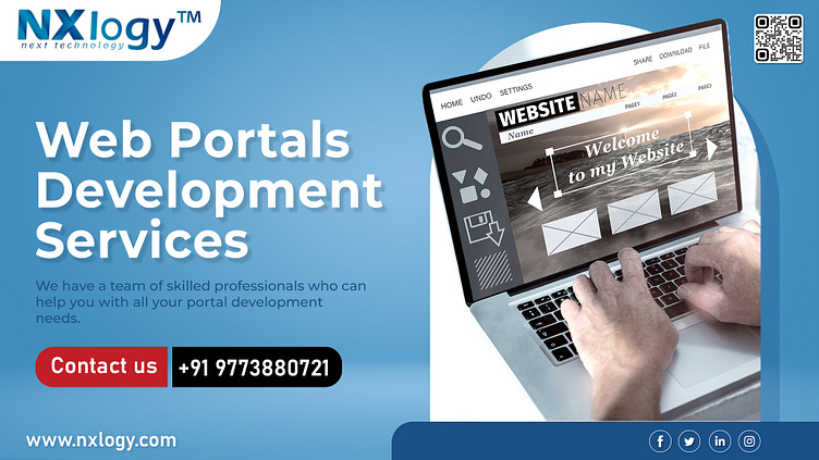Web Portals Development Services | web design noida -NXlogy by Ramndeep on Dribbble