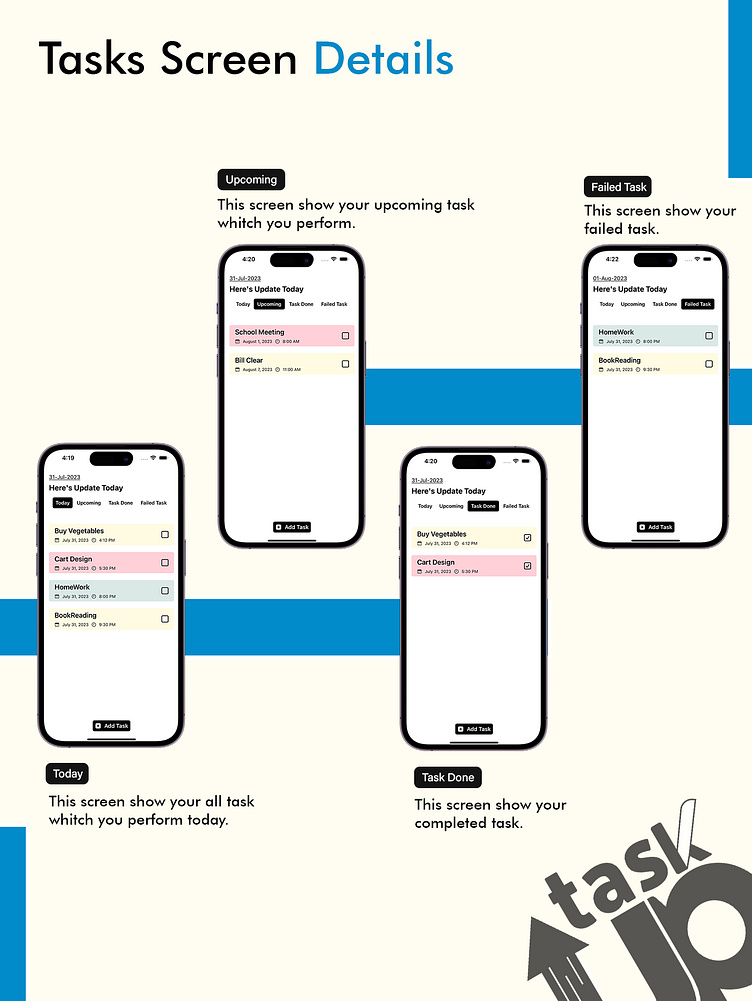 Task Up Ios App by JBcodeapp on Dribbble Task Up Ios App by JBcodeapp on Dribbble