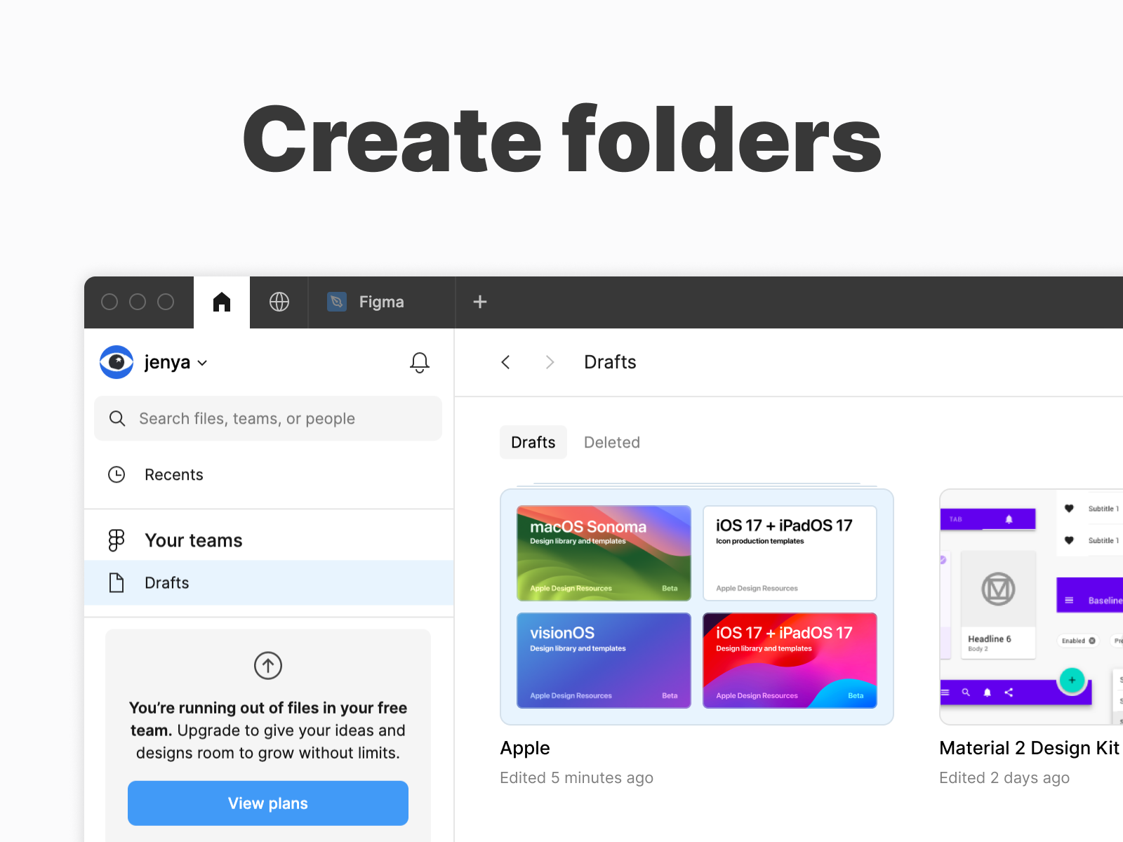 Figma: Create Folders for files by jenya on Dribbble