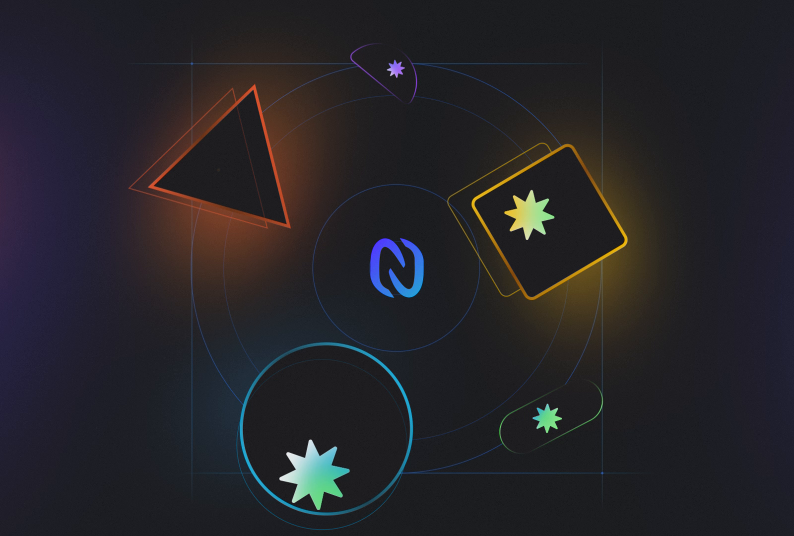 Animated Neon Shapes by Lemons Animation Studio on Dribbble