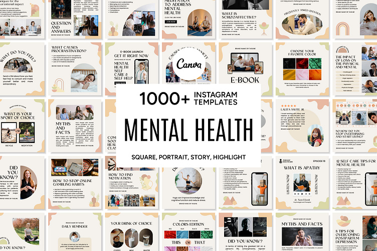 Mental Health Canva Template by KALUBUAK on Dribbble