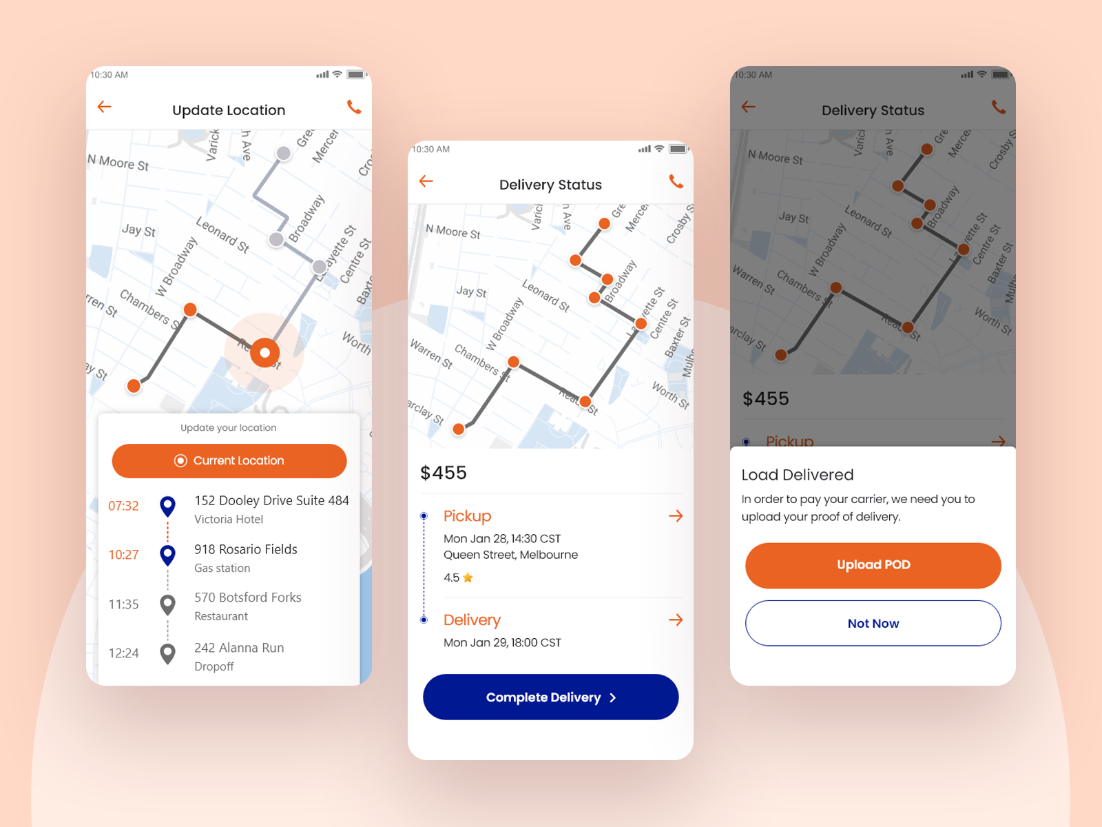 Online Load Pickup & Delivery App by Kuldeep Singh on Dribbble