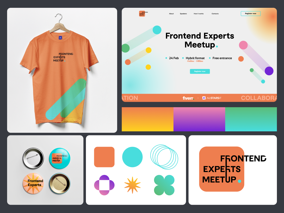 Tech meetup conference branding and landing page design by Anna Sobol ... Tech meetup conference branding and landing page design by Anna Sobol ...