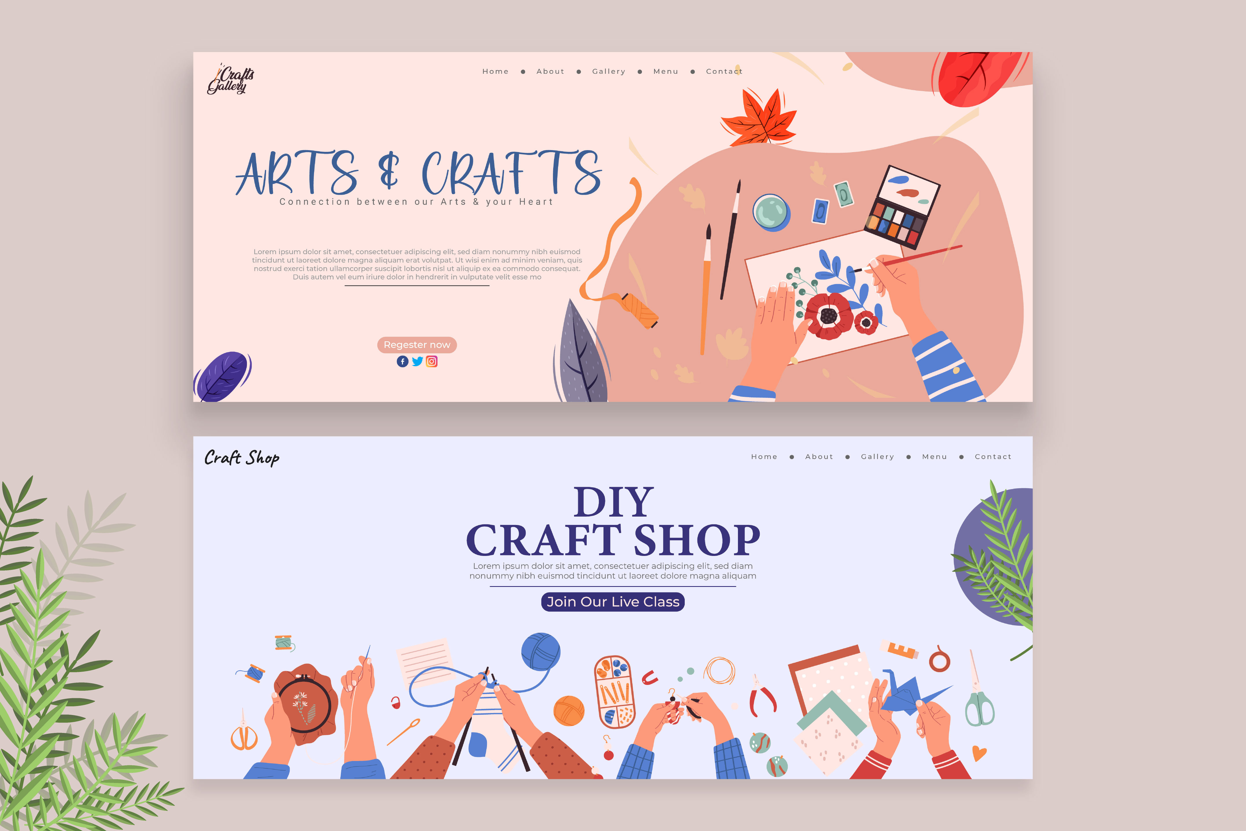 web header design by Afrin Ana on Dribbble