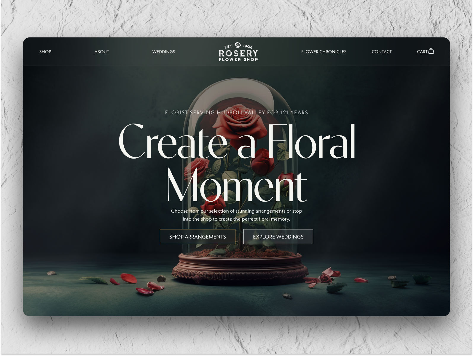 Florist Home Hero Section by Zane Krumanocker on Dribbble