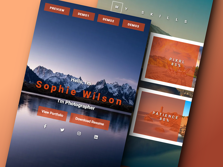 its-me | Portfolio Template | Angular - Demo2 for Photographer by ...