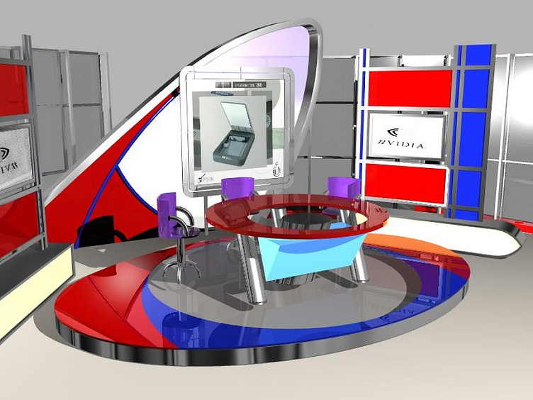 TV News Studio 005 by Munirr on Dribbble