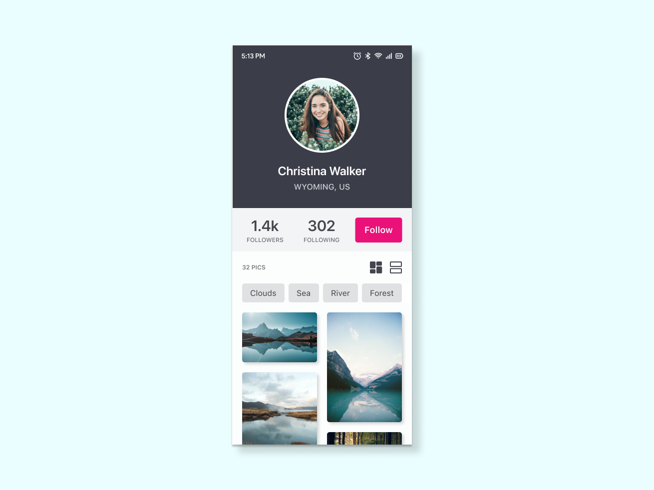 UI Design Challenge 006: User Profile by Rayne Leroux on Dribbble