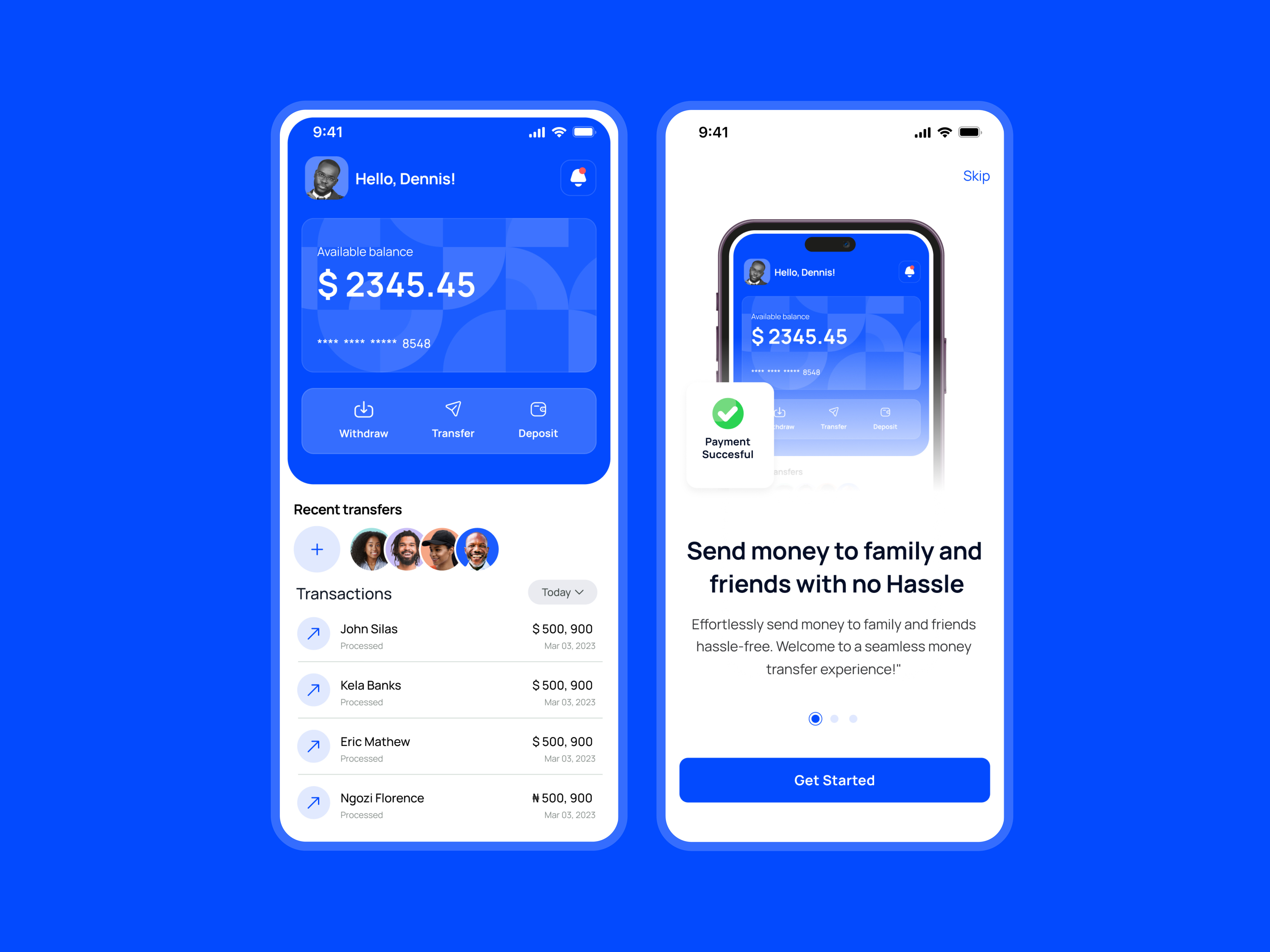 Fintech App by Omamomo Obaro on Dribbble