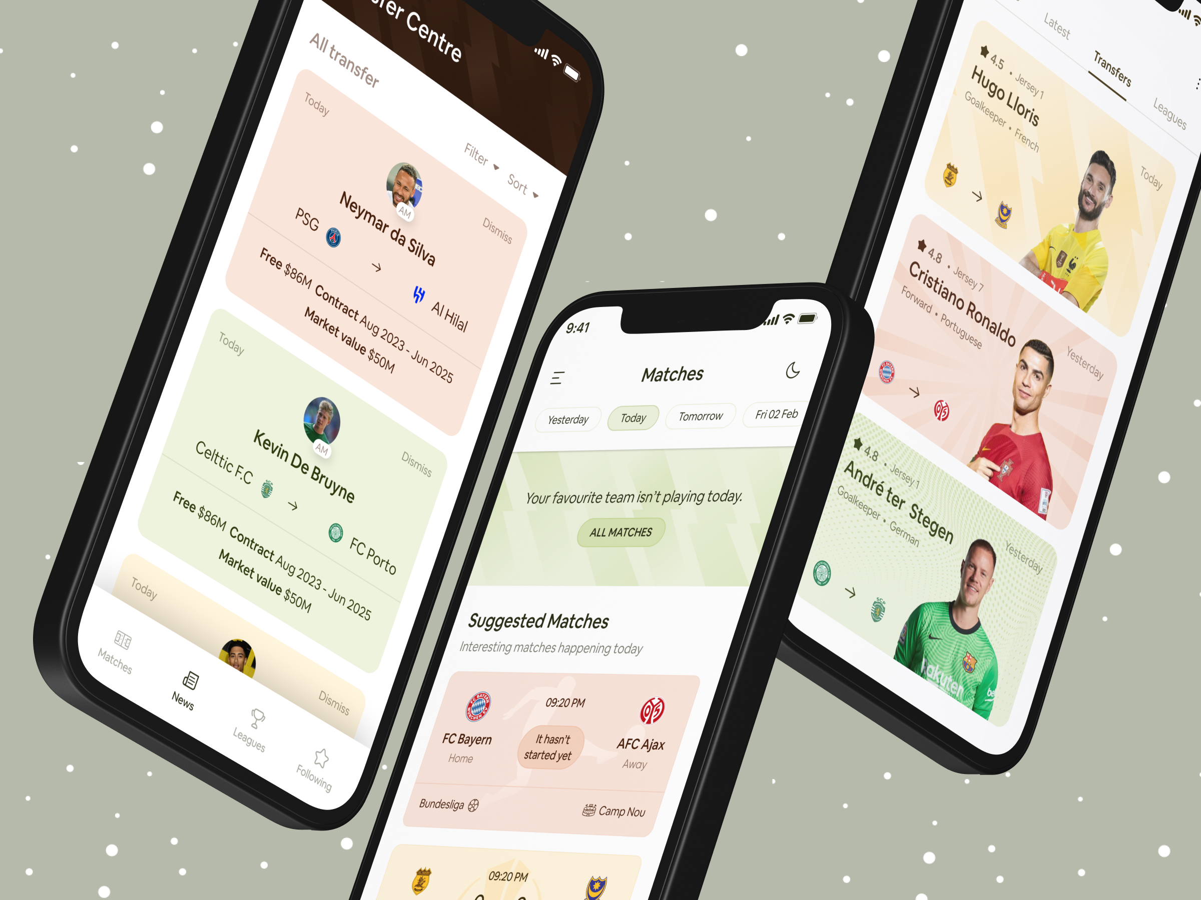 Sports Live Scores App UI by Ofspace UX/UI on Dribbble