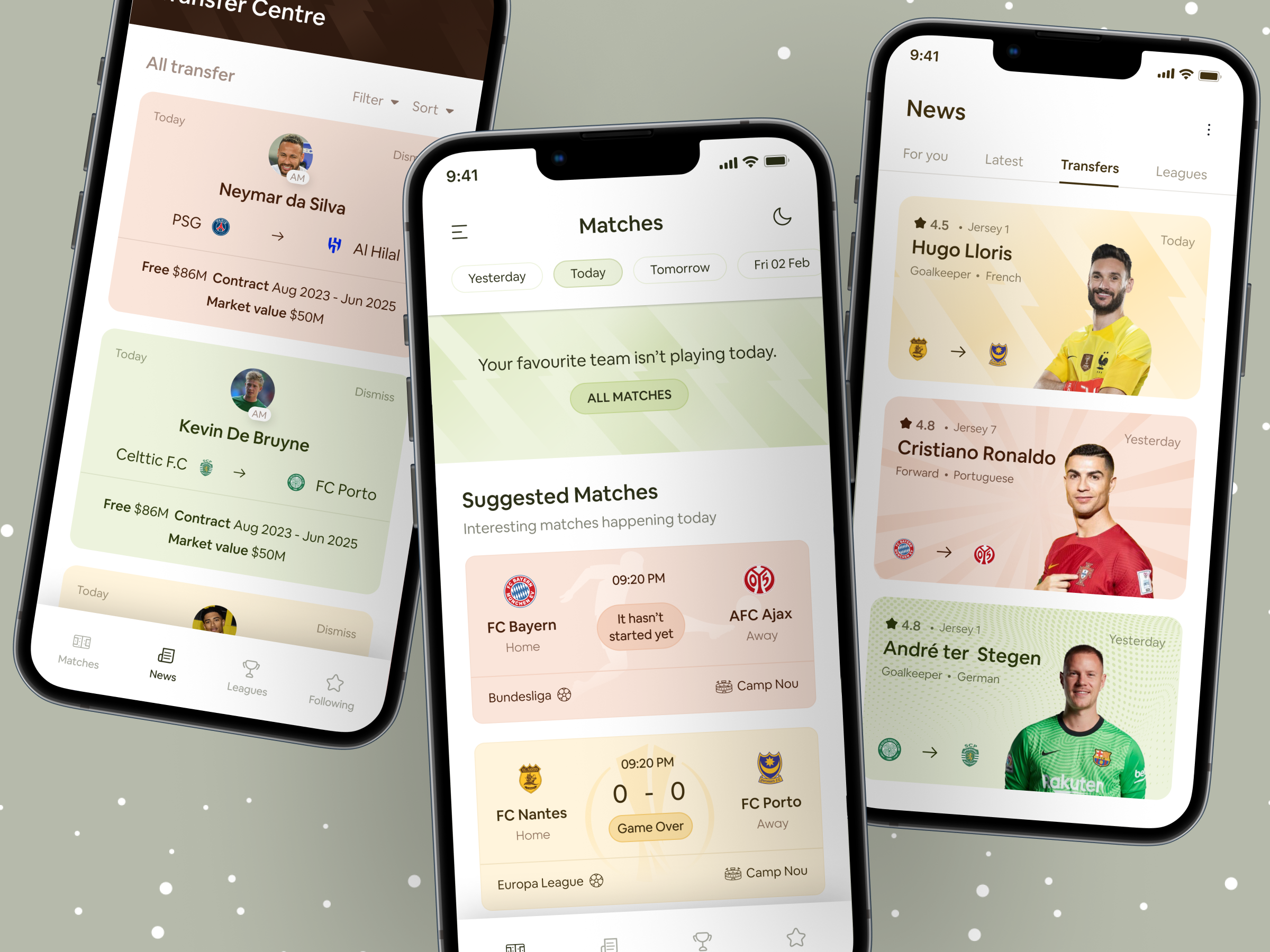 Sports Live Scores App UI by Ofspace UX/UI on Dribbble