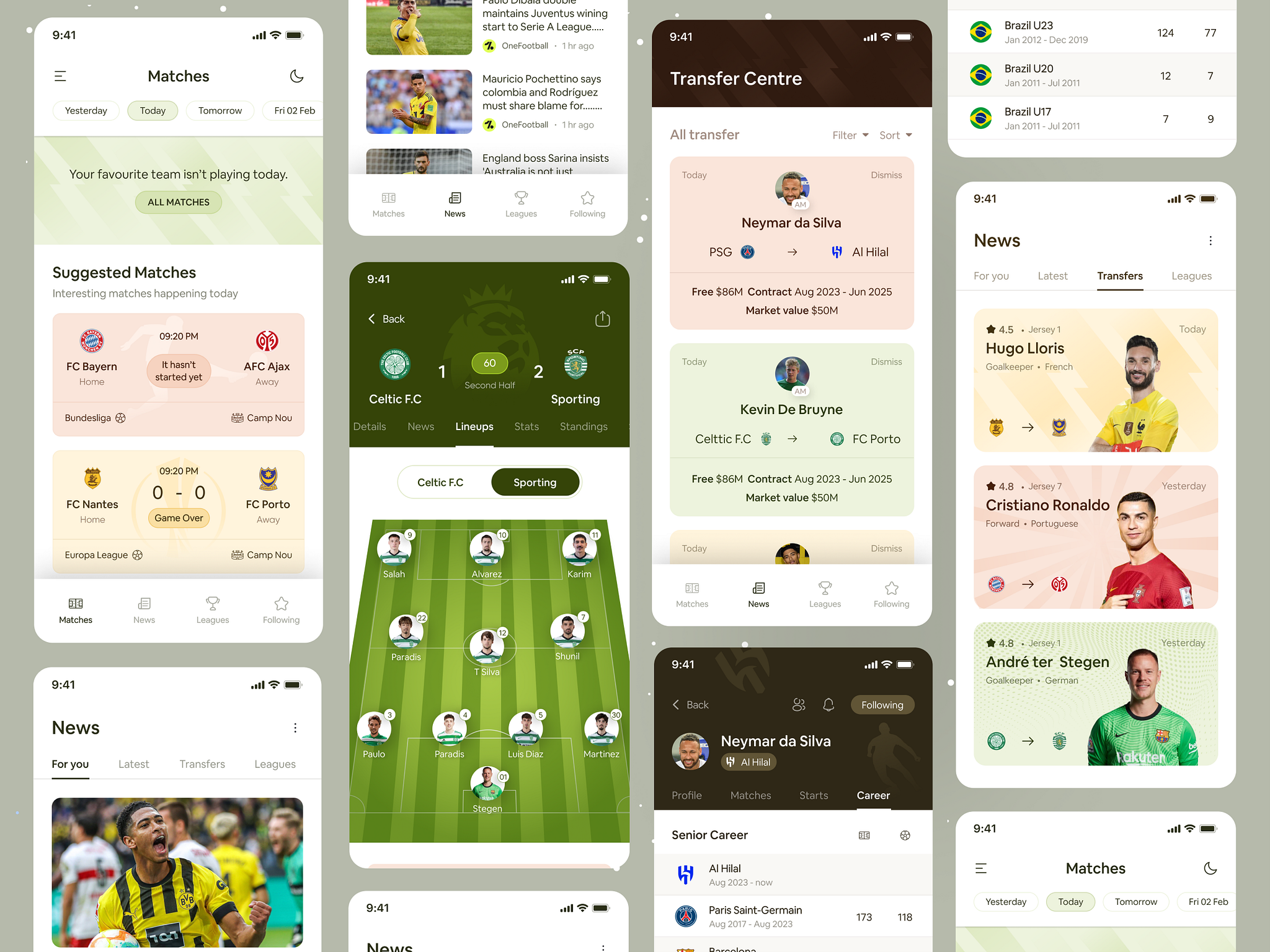 Sports Live Scores App UI by Ofspace UX/UI on Dribbble