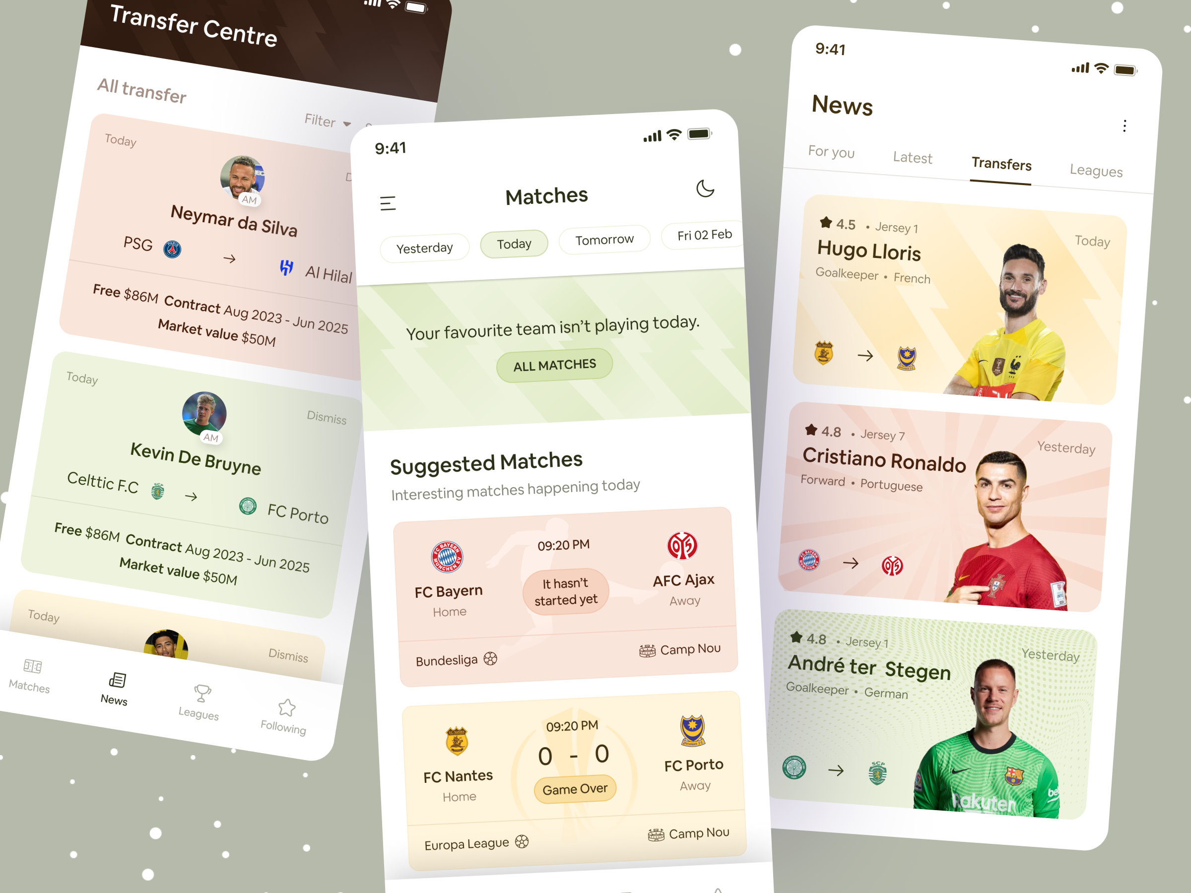 Sports Live Scores App UI by Ofspace UX/UI on Dribbble