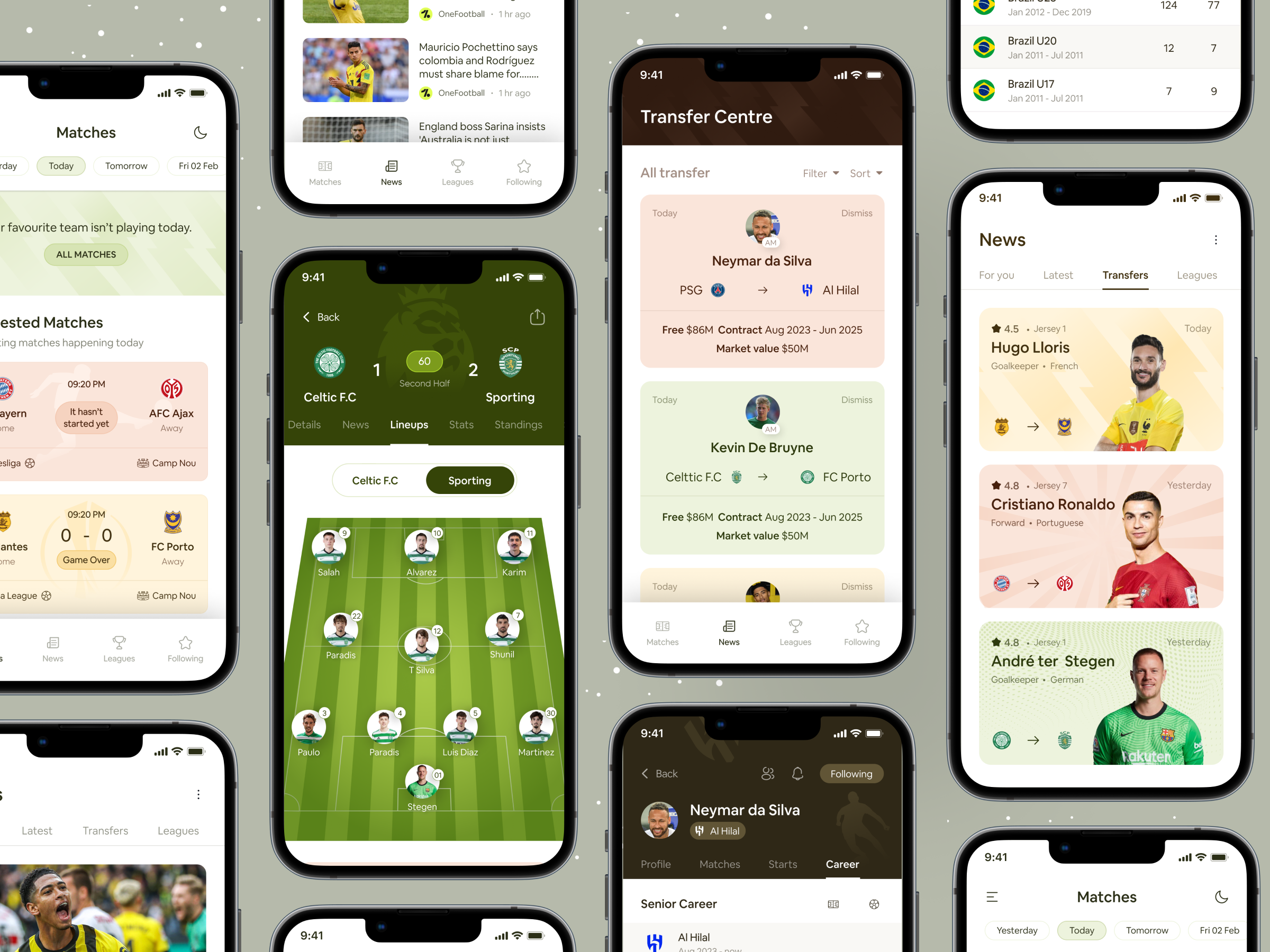 Sports Live Scores App UI by Ofspace UX/UI on Dribbble