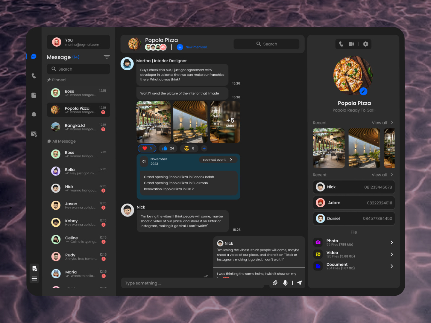 Messenger App by Sun Yofta • UI/UX Designer on Dribbble