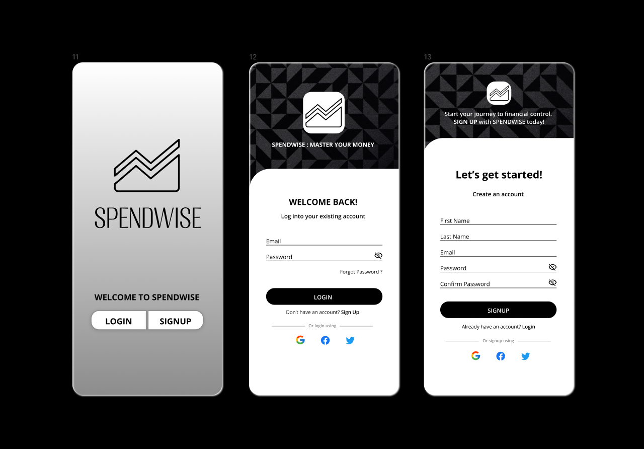 Mobile app signup flow for an expense management app by Niharika Khanna ...