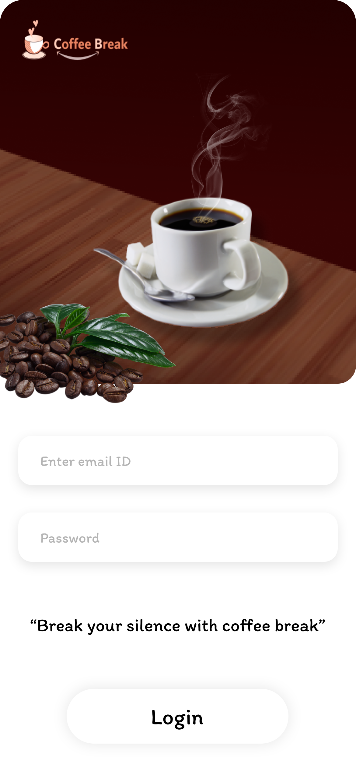 Coffee break mobile Application by Uthra Chandrasekaran on Dribbble