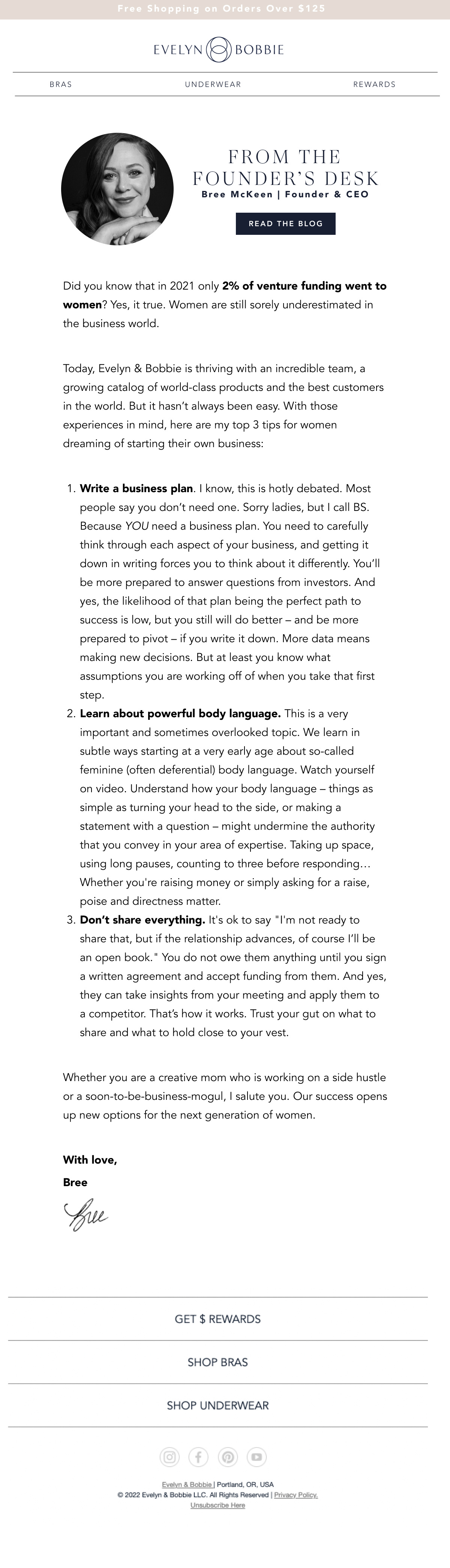 Email Design | Founder Letters by Elizabeth Connell on Dribbble
