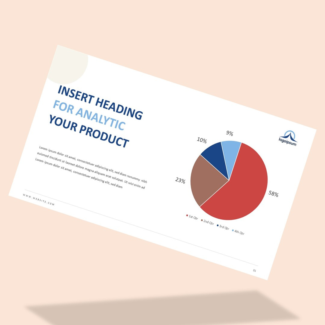 PowerPoint chart slide design by Kaysar Designs on Dribbble