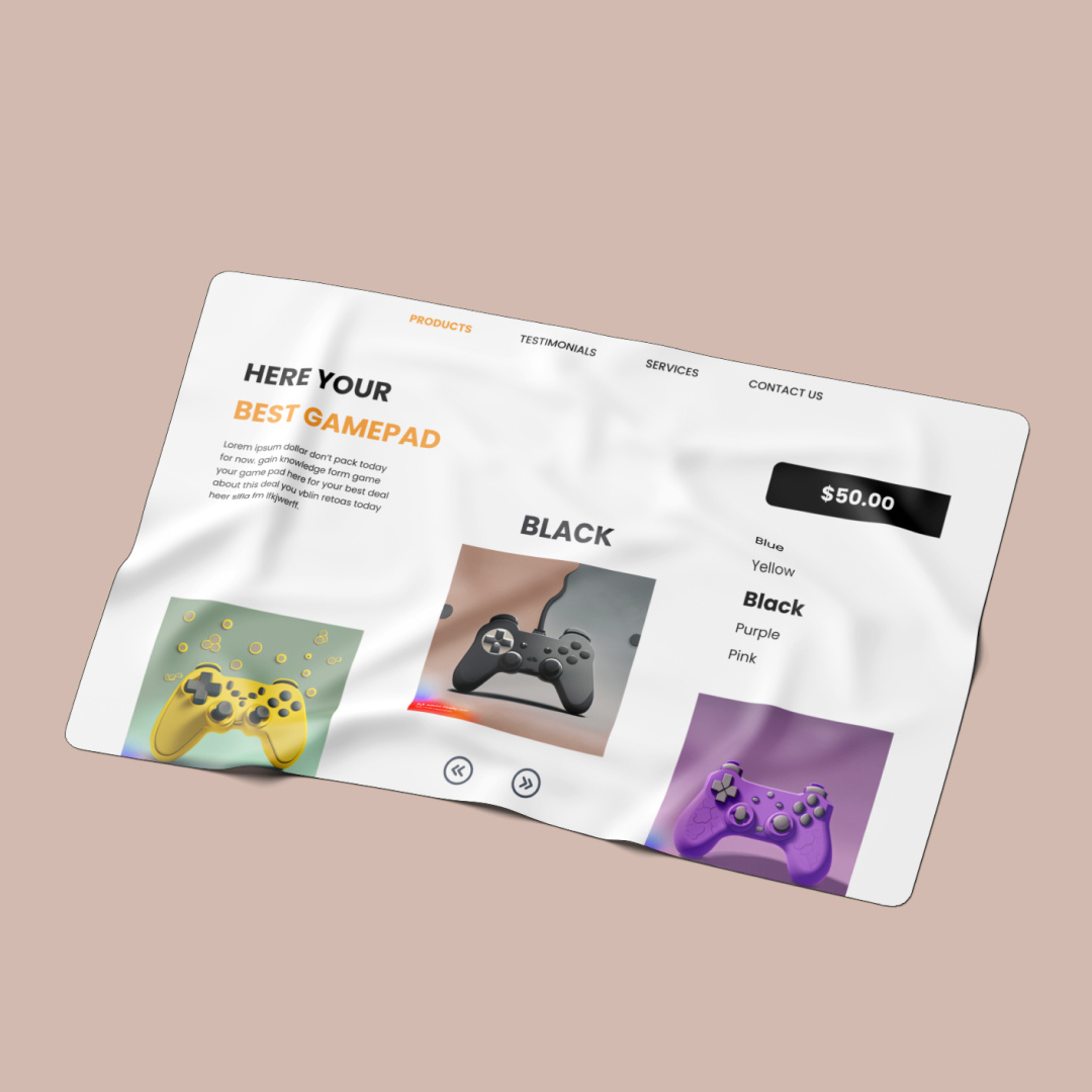 Gamepad Landing Page Design by Zefweb on Dribbble