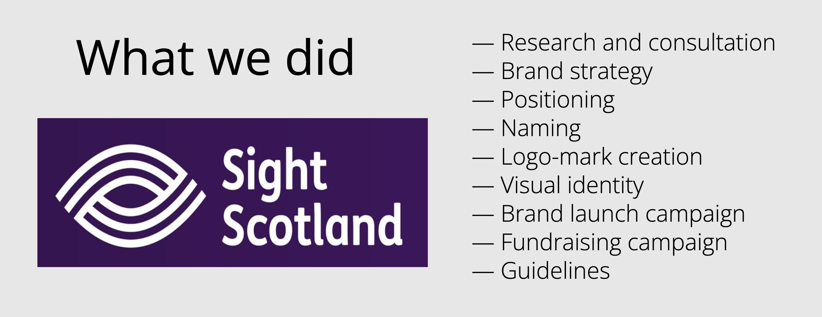 Sight Scotland by Fabrik Brands on Dribbble