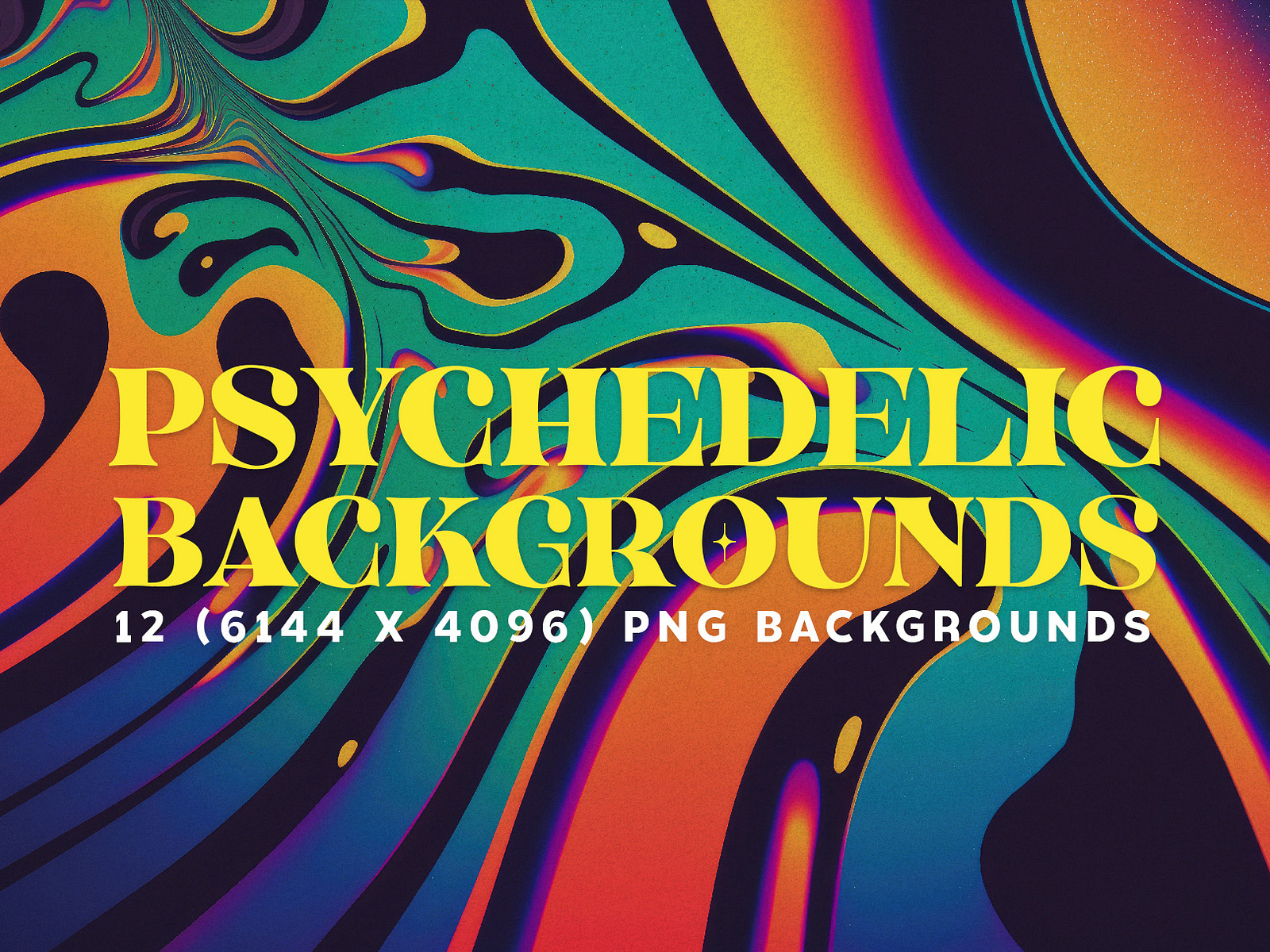 12 Psychedelic Backgrounds in Glorious 6K Resolution by HipFonts on Dribbble