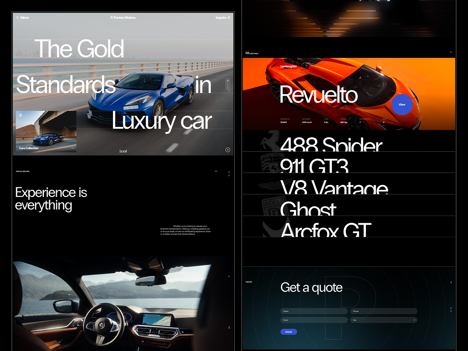 Luxury Car Rental Website by Risang Kuncoro ® for Plainthing Studio on ...