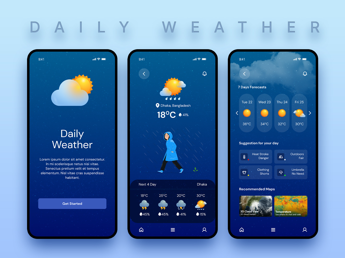 Weather Design by Md. Sameul on Dribbble