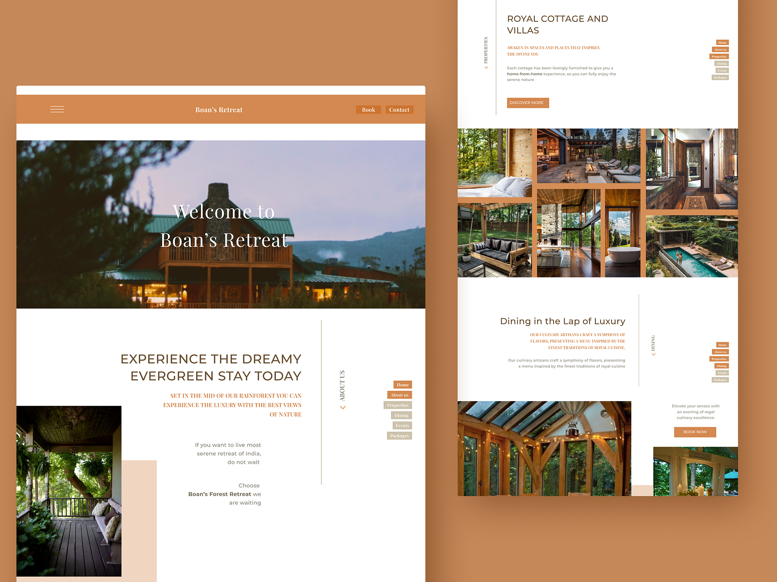 Resort Website Page Inspiration by Tanisha Goyal on Dribbble