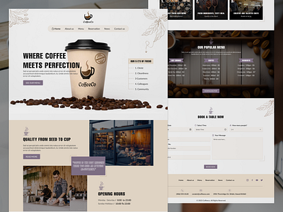 Coffee Website UI Design: Brewing a Digital Experience by Codeflash ...