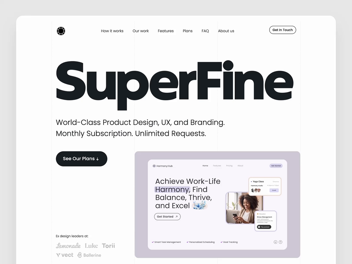 Animated hover states by Omerico for SuperFine on Dribbble