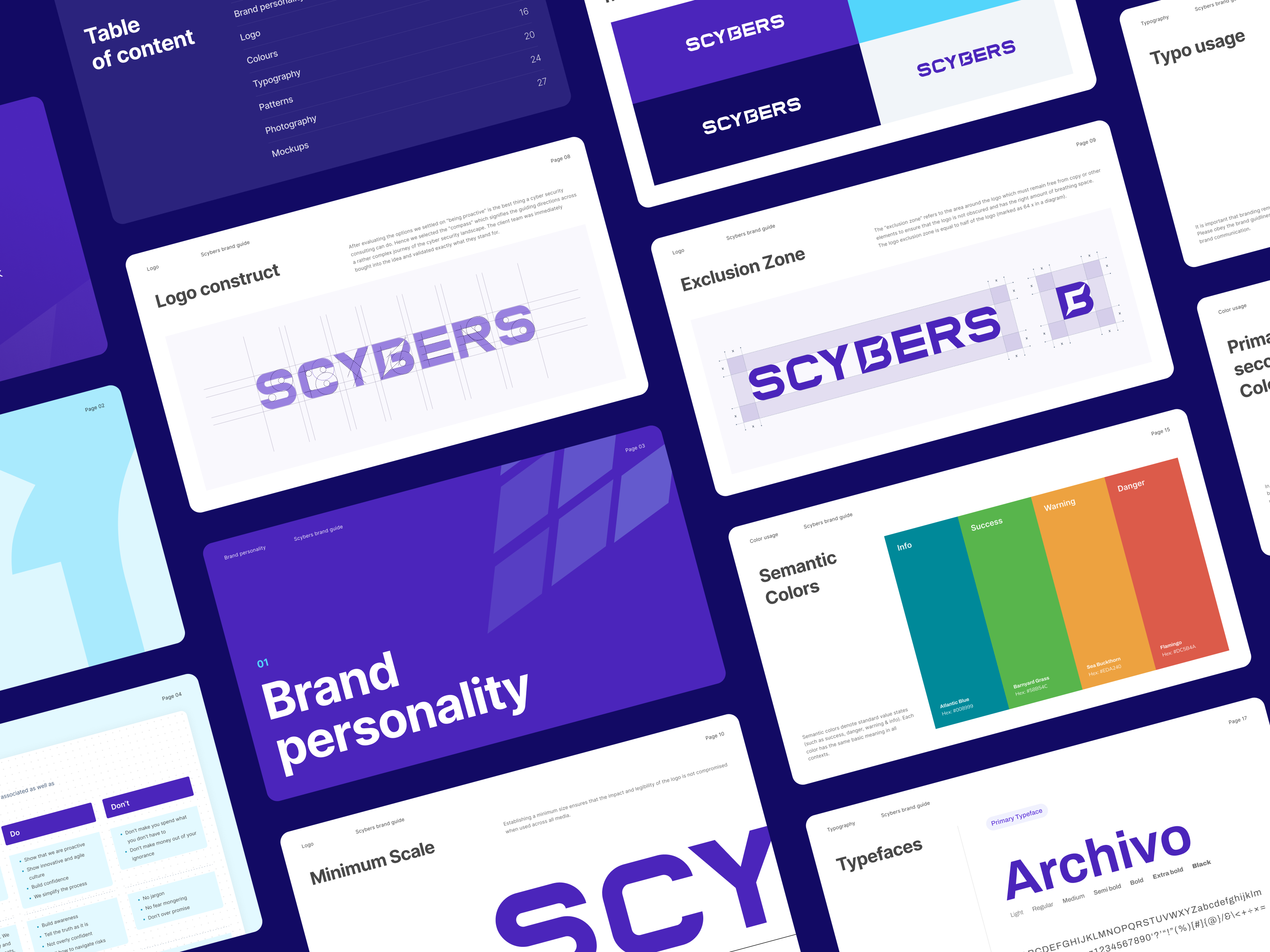 Scybers - Cybersecurity Services Brand Style Guide 🧭 by Amplifyn on Dribbble