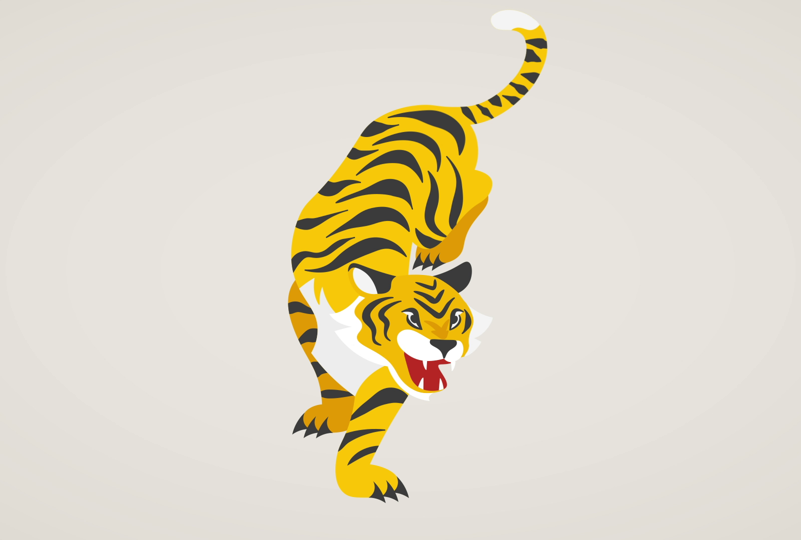 Tiger illustration 2D animation by Andrew Malakhov on Dribbble
