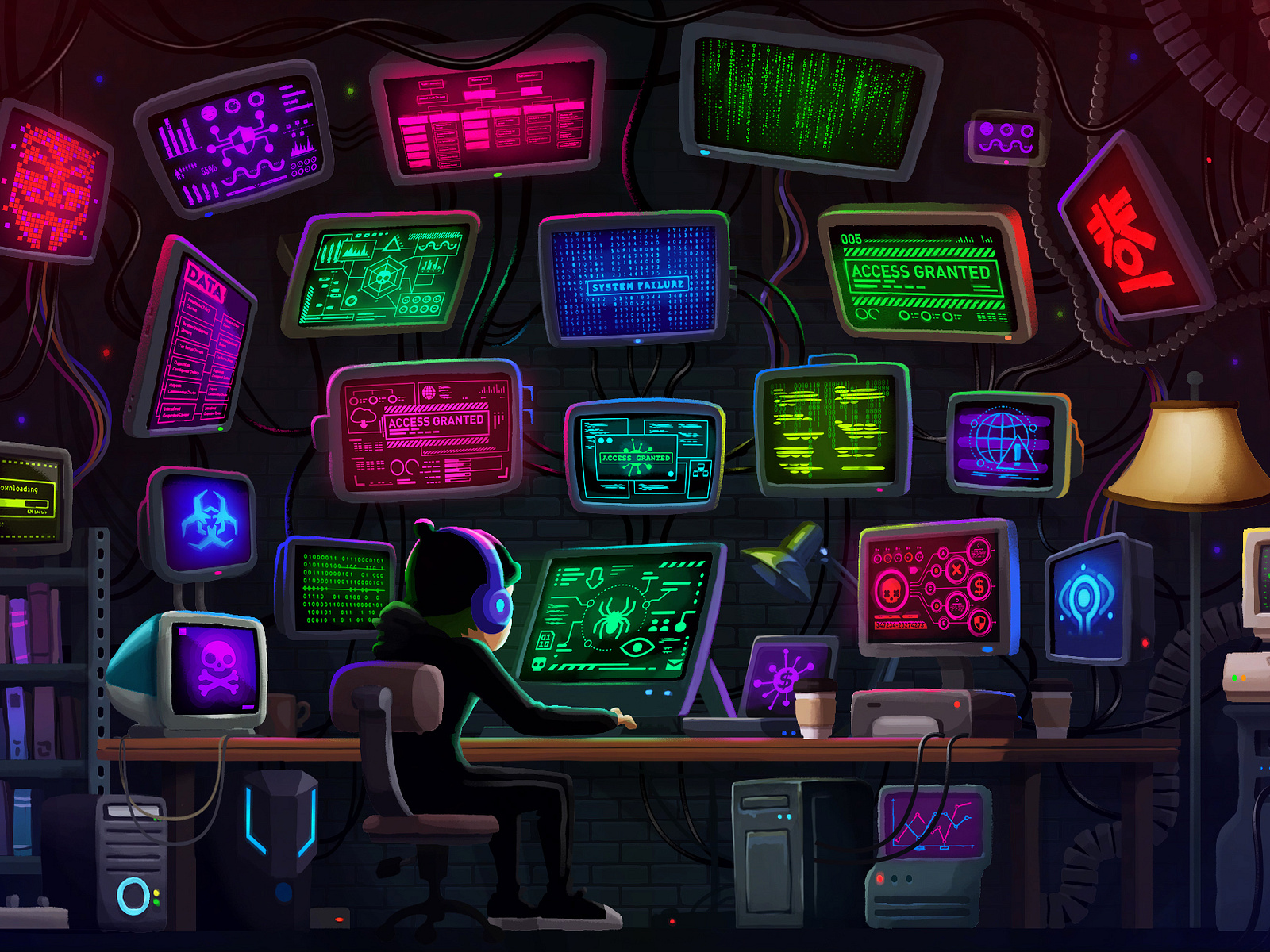 Hacker Workstation 2 ☠️ by Juan Casini on Dribbble