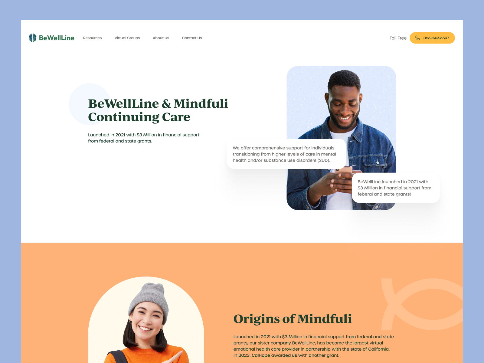 Be Well Line - Page Design by Kerdon Stuart 👋 on Dribbble