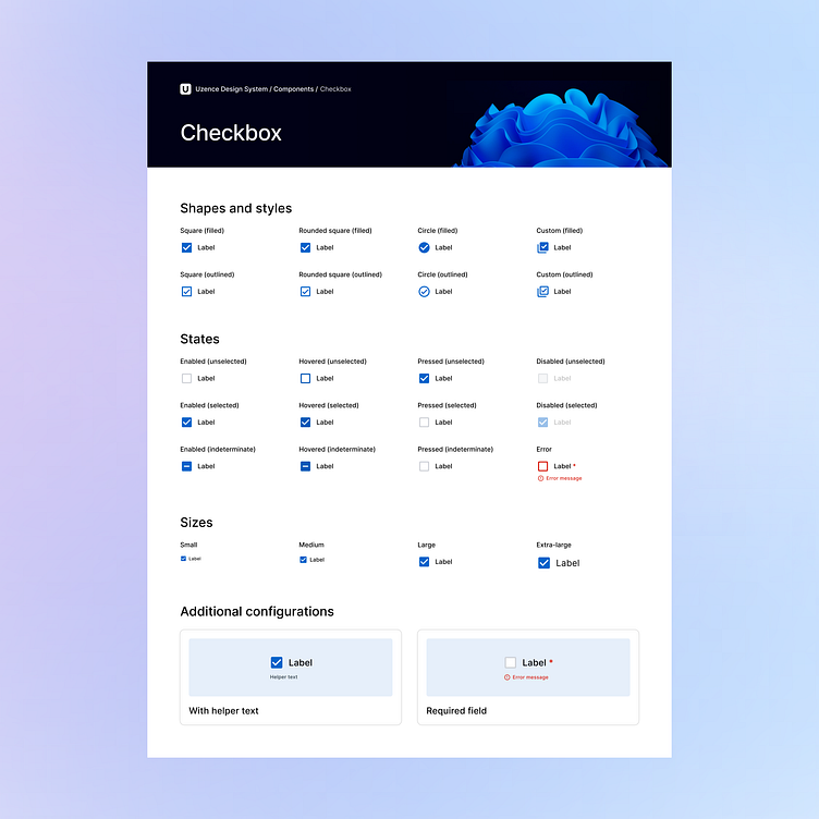 UI Component - Checkbox | Uzence by Uzence Design Agency on Dribbble UI Component - Checkbox | Uzence by Uzence Design Agency on Dribbble