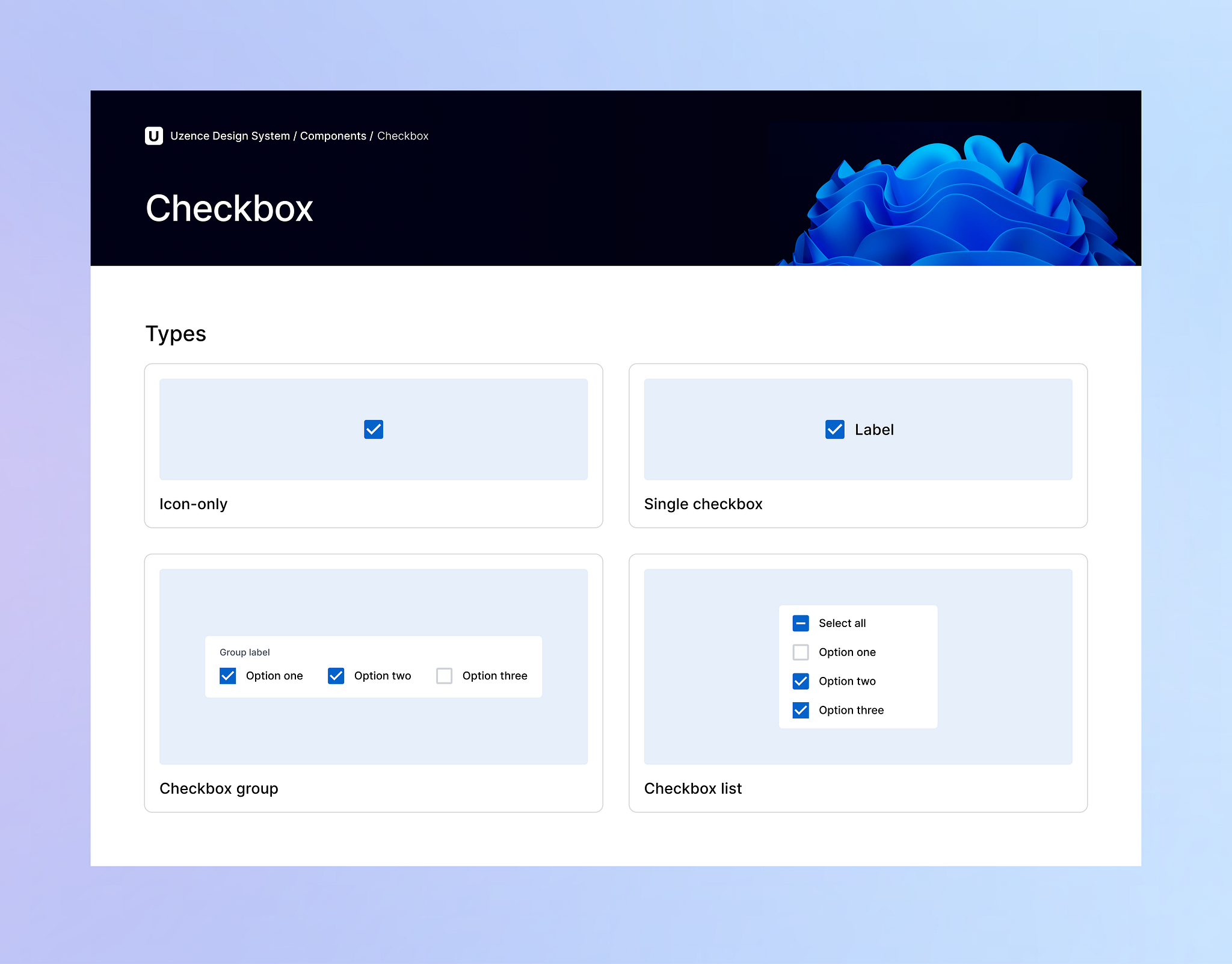 UI Component - Checkbox | Uzence by Uzence Design Agency on Dribbble