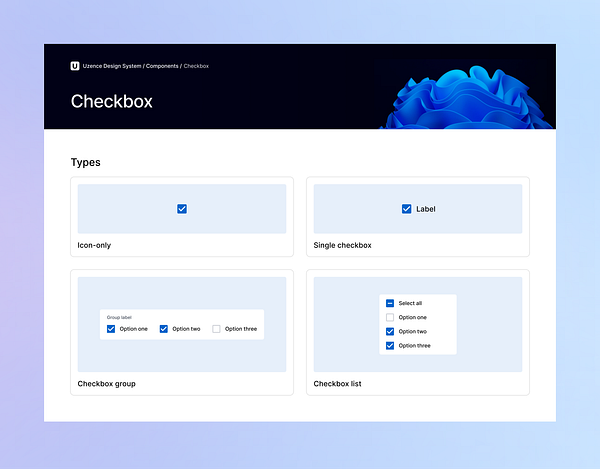 UI Component - Checkbox | Uzence by Uzence Design Agency on Dribbble