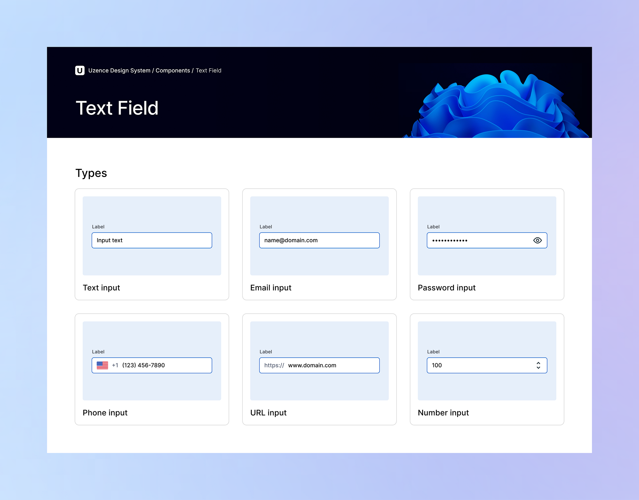 UI Component - Text Field | Uzence by Uzence Design Agency on Dribbble