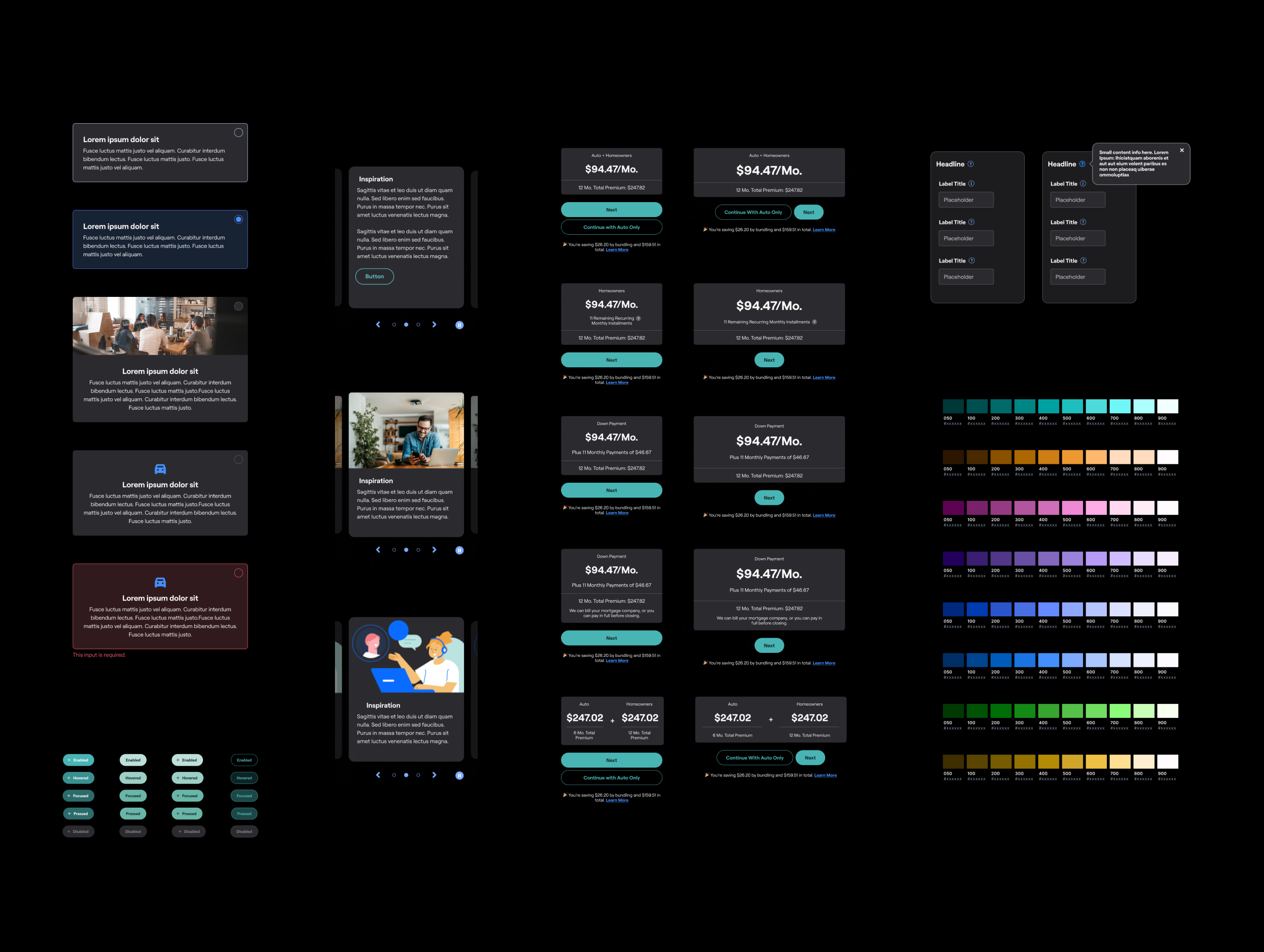 Light and Dark Mode Components by Gabe Lopez for Brave People on Dribbble