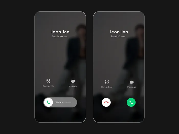Call Screen UI designs, themes, templates and downloadable graphic ...