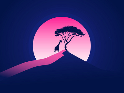 Giraffe Illustration designs, themes, templates and downloadable ...