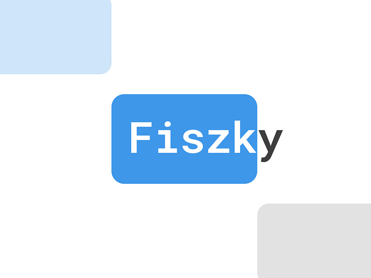 Fiszky - Logo Design 🎓 by Jakub Dalaszyński on Dribbble