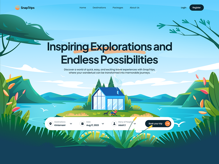 SnapTrips Header Animations by Erin Kristina for Gintera on Dribbble
