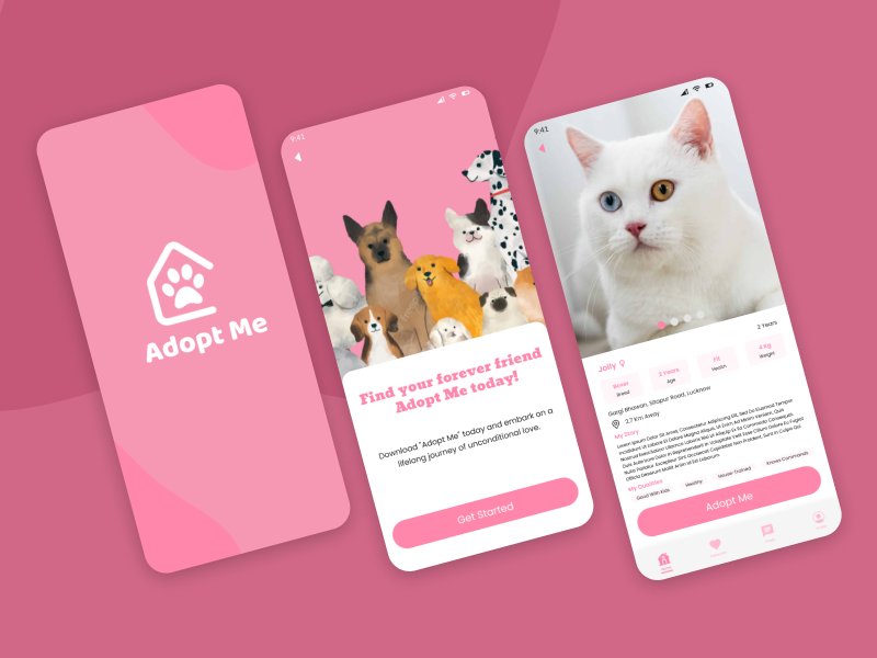 Adopt Me App Design by Shivangi Gupta on Dribbble