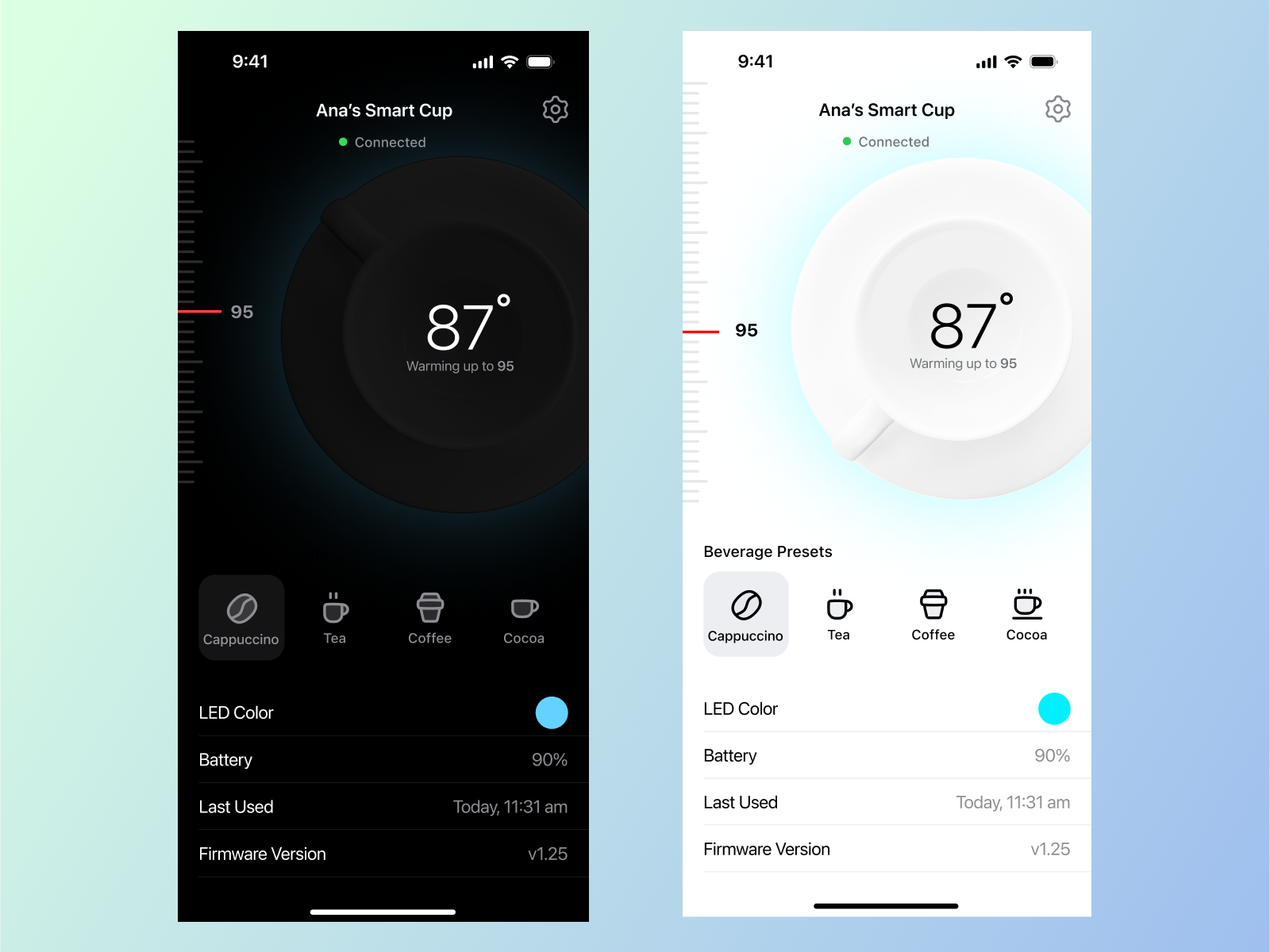 Shift Nudge: Smart Cup App by myRADillustrations on Dribbble