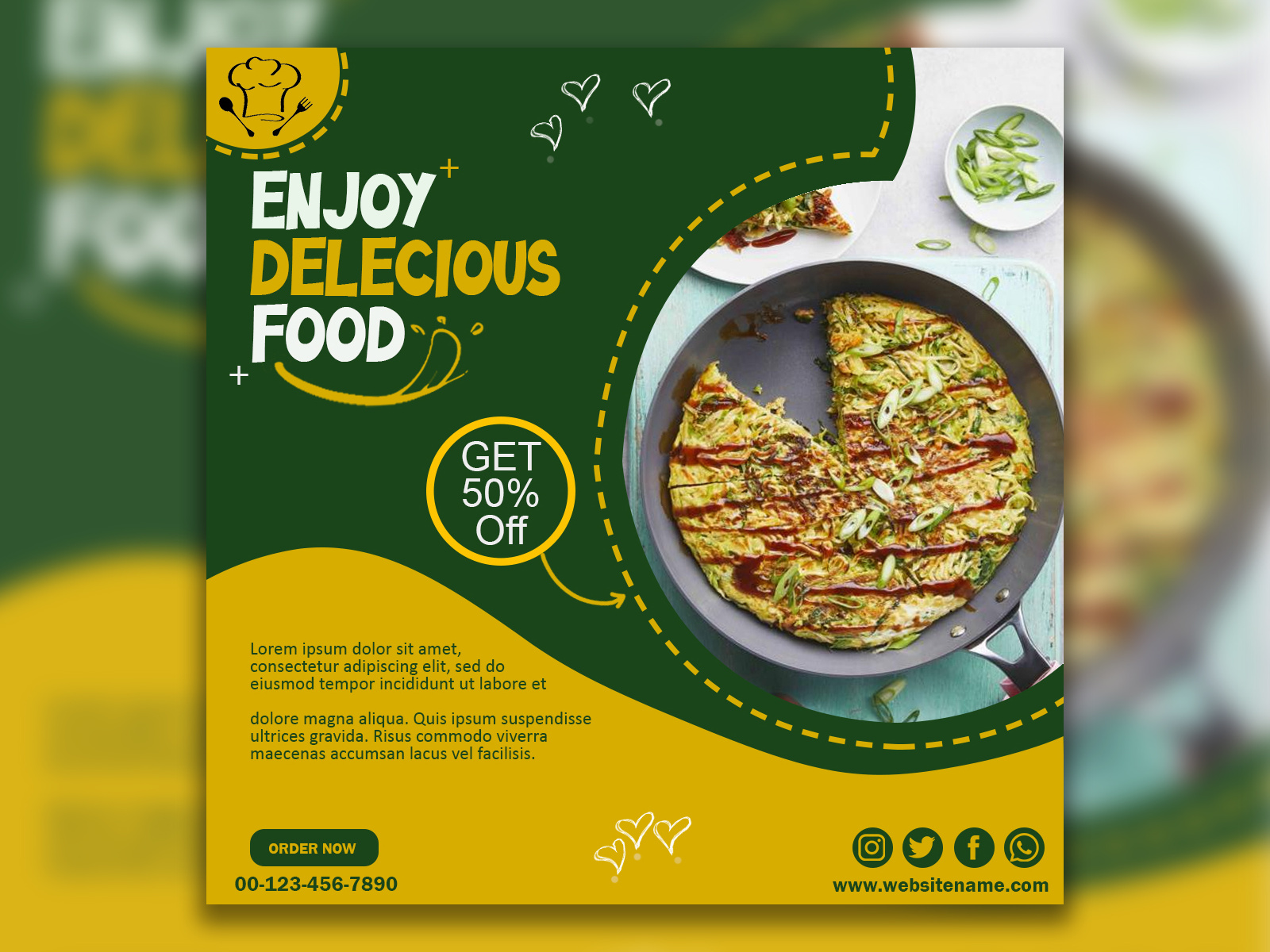 Food post design by Anuj on Dribbble