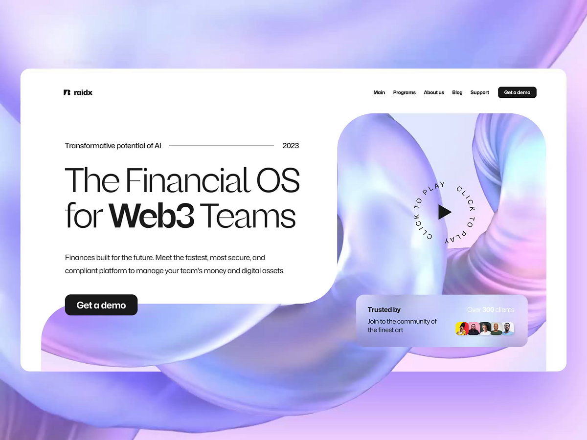 Browse thousands of Web3 Landing Page images for design inspiration | Dribbble